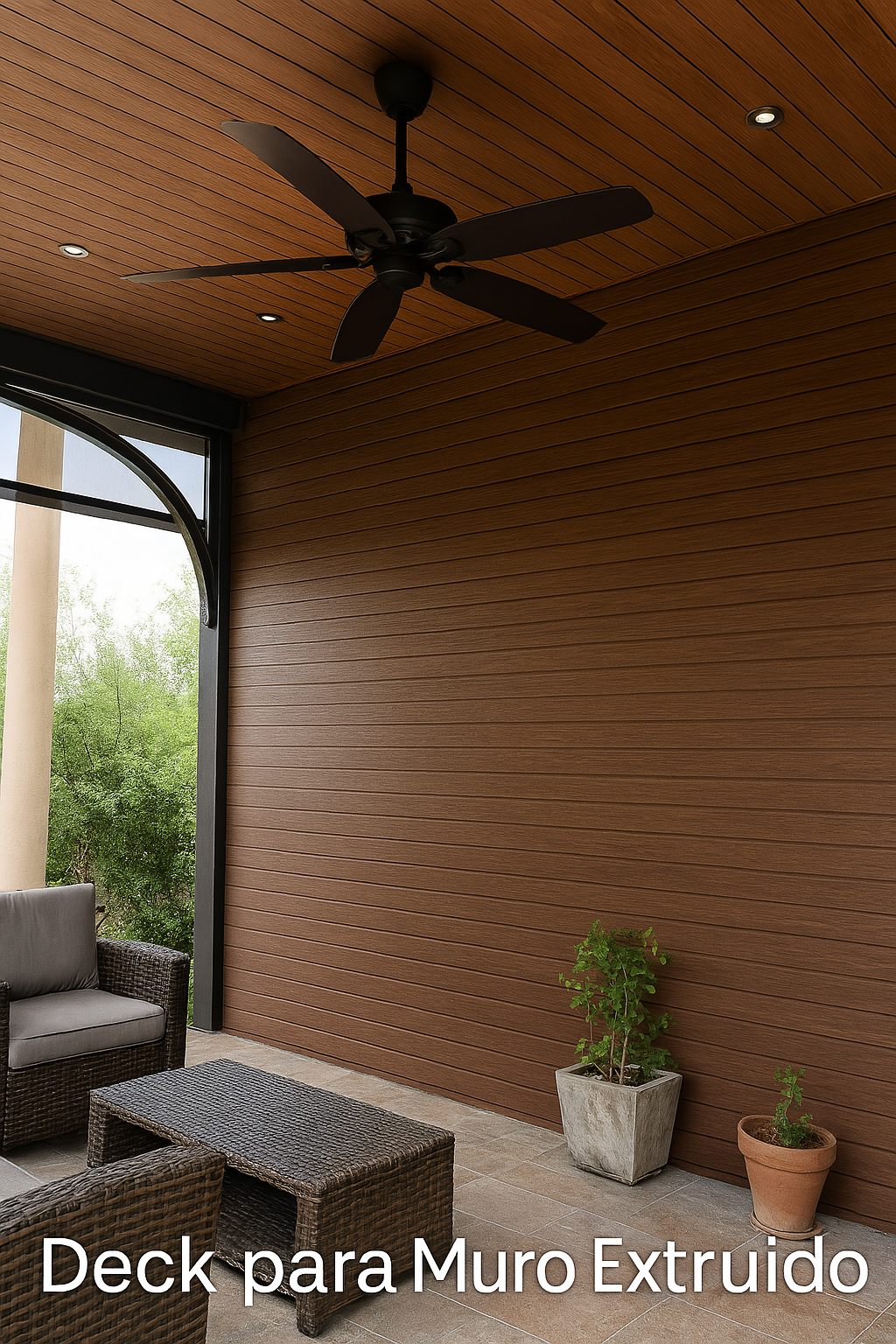 Deck para Techo Extruido WPC (Wall Cladding)