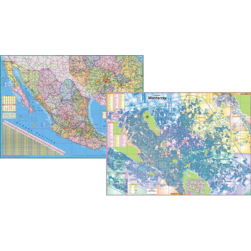 Mapa De Monterrey Mapa Mexico Murales Gigantes