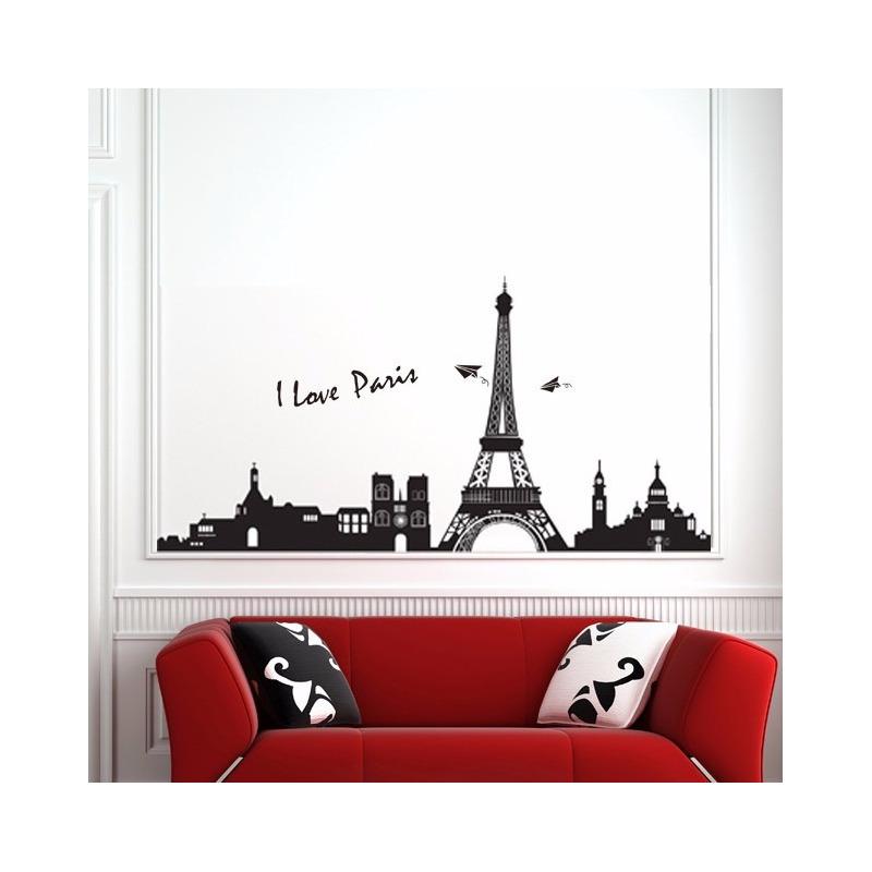 París Torre Eiffel Vinil Decorativo Sticker De Pared